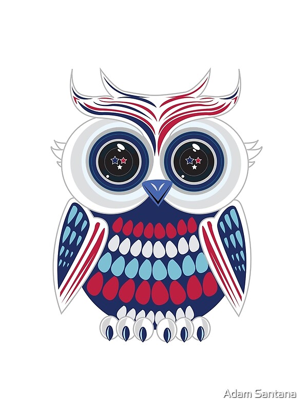 "Patriotic Owl 2" by Adam Santana | Redbubble