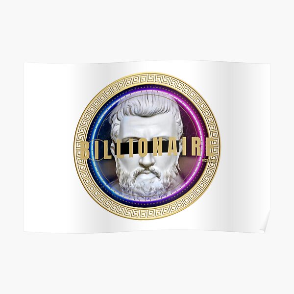"Billionaire Philosopher+White" Poster for Sale by AtcsLuxury | Redbubble