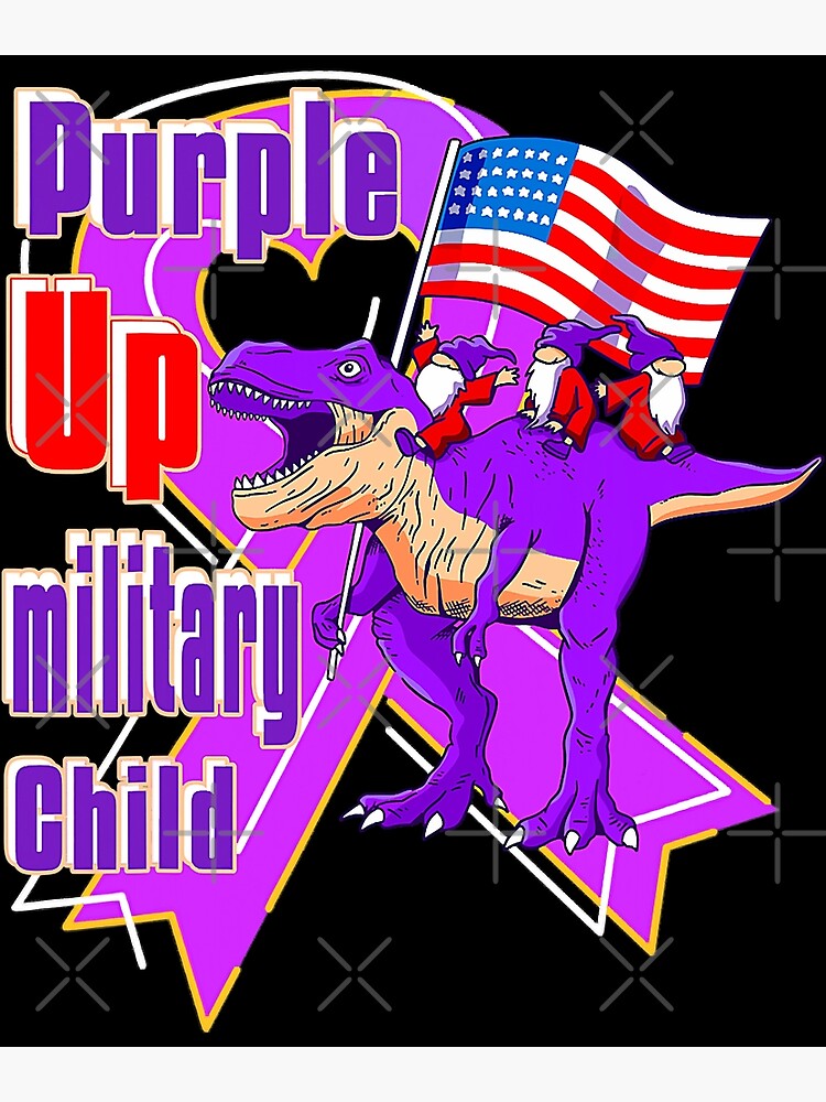 "Purple Up For Military Kids Month Of The Military Child" Poster for ...