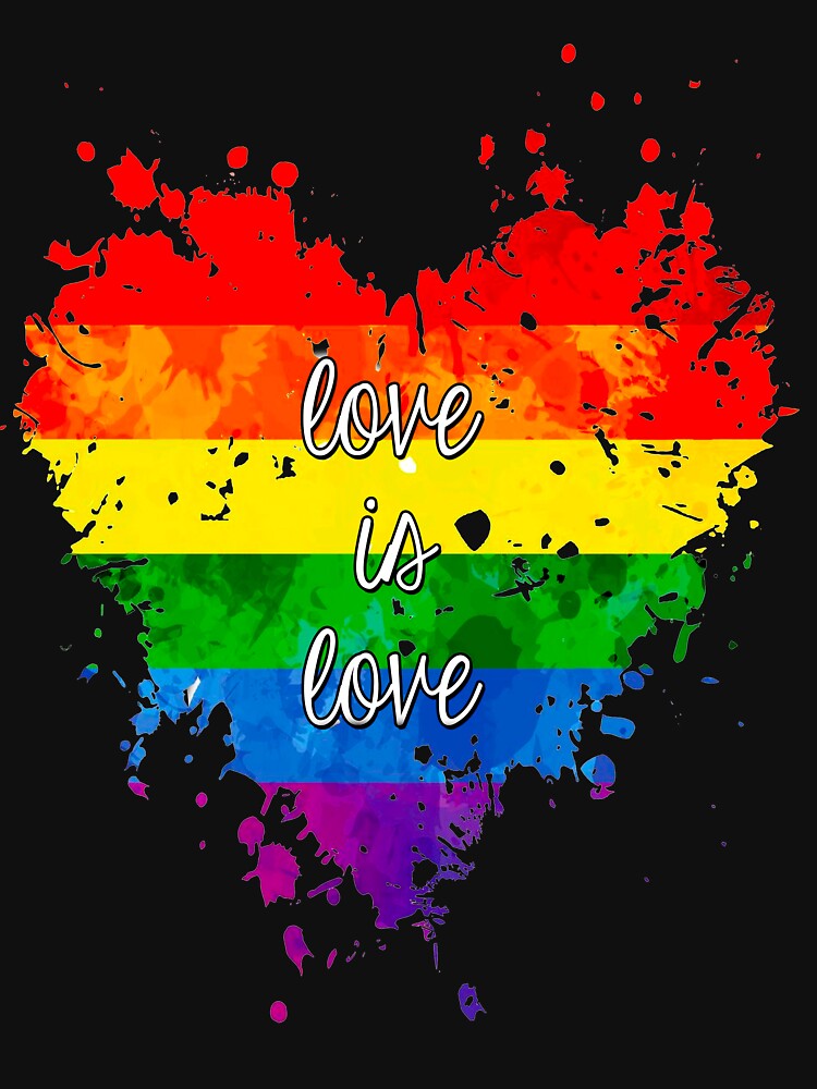 "Love is love" Essential T-Shirt for Sale by RainbowCraft | Redbubble
