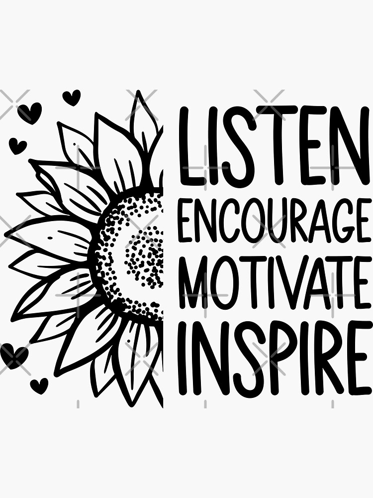 " Teacher Listen Encourage Motivate Inspire, Teacher Appreciation ...