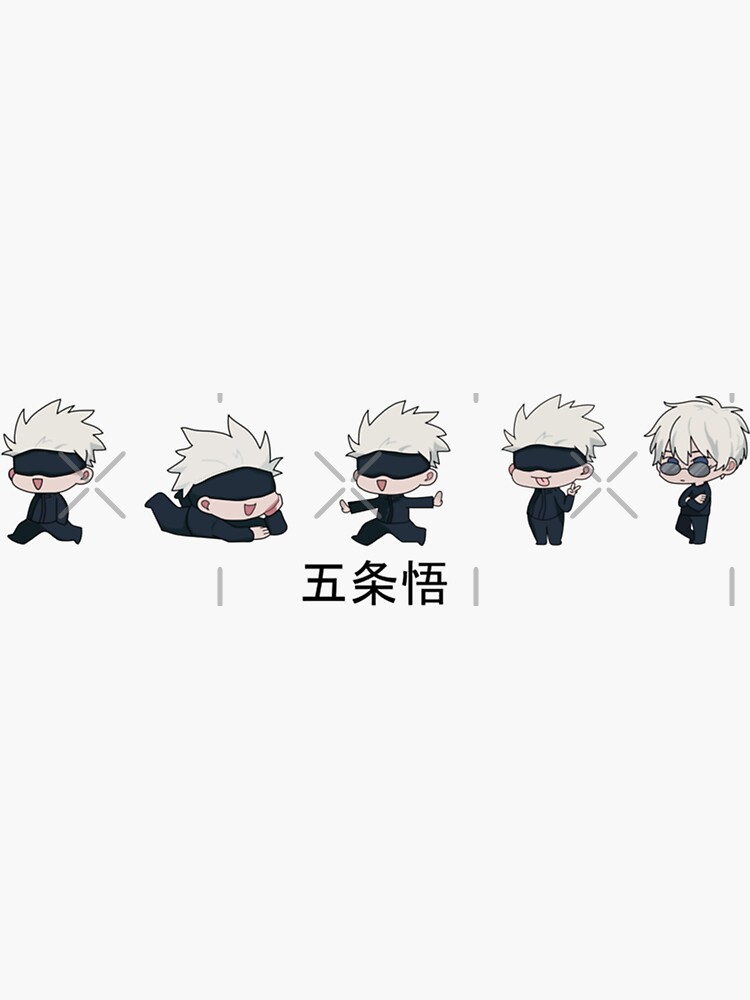 "Chibi Satoru Gojo moods - Jujutsu Kaisen" Sticker for Sale by ...