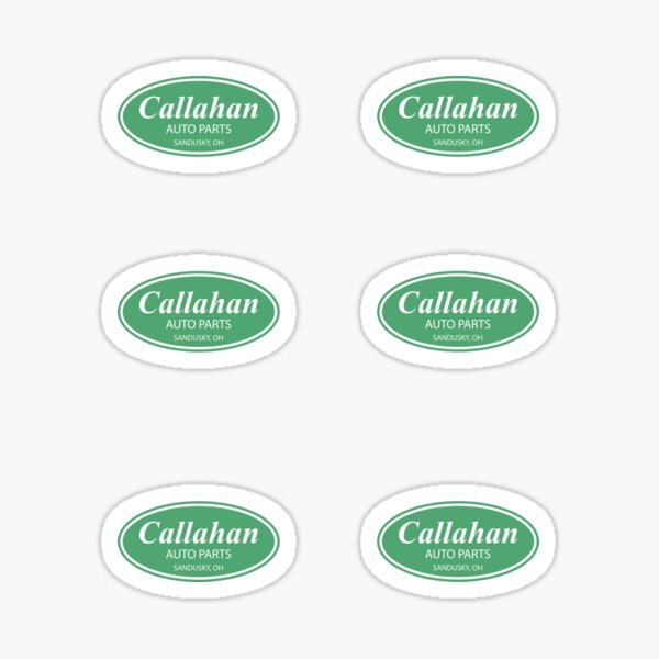 "callahan auto parts logo" Sticker for Sale by Teesfoyou | Redbubble