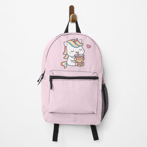 "Cute Little Unicorn Love Boba Milk Tea" Backpack for Sale by ...