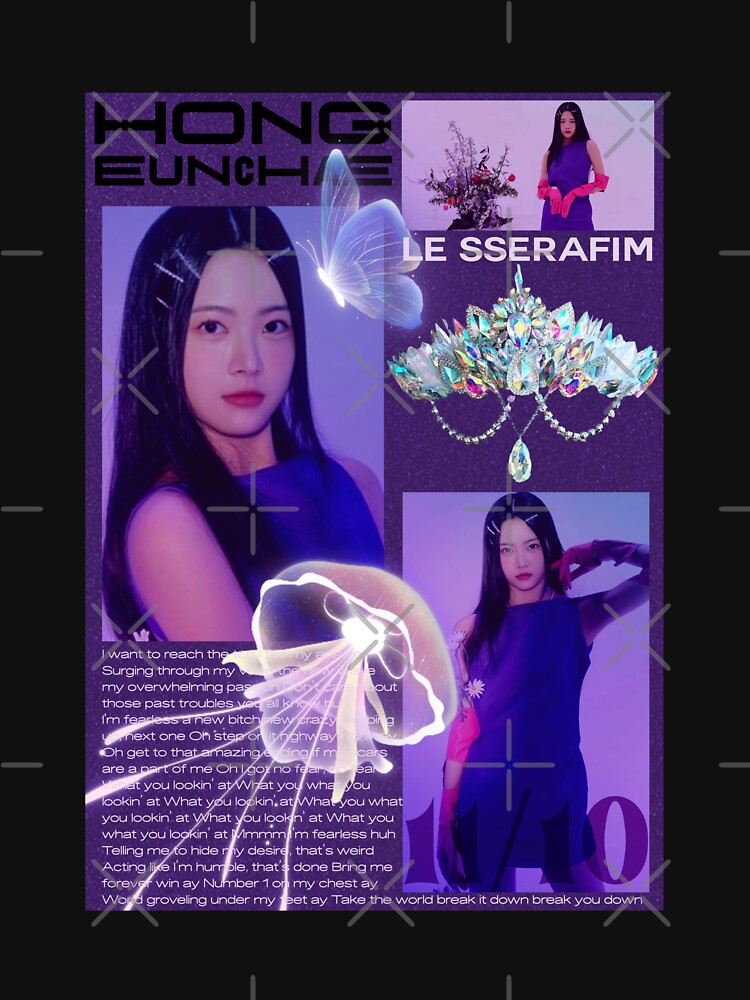 "LE SSERAFIM HONG EUNCHAE" T-shirt for Sale by haemawarii | Redbubble ...