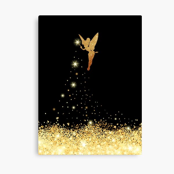 "Tinkerbell Magic Gold Glitter, Cute Fairy Gold Glitter, Fairy Pink ...