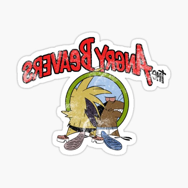 "Angry Beavers" Sticker by MakeWayGFX | Redbubble