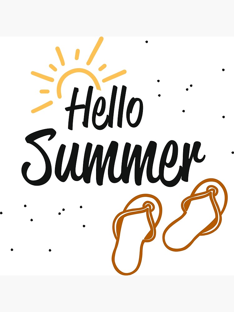 "Hello Summer | Best Summer Ever" Poster for Sale by Bana-Merch | Redbubble
