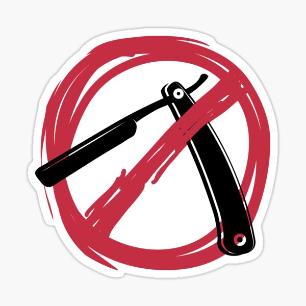 "Beard only - No shaving allowed Beard-Lover" Sticker for Sale by abc ...