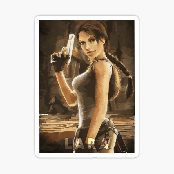 "Lara T-Shirt" Sticker for Sale by selmakathekfoz | Redbubble