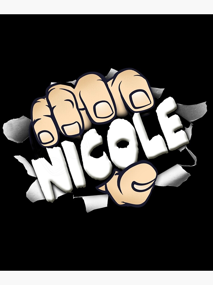 "nicole, name nicole " Poster for Sale by LuckyBoutique | Redbubble