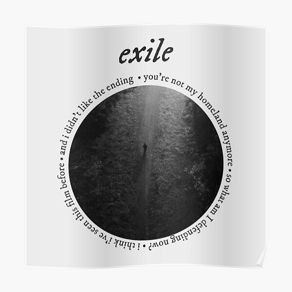 "folklore - exile " Poster for Sale by estheticalrh | Redbubble