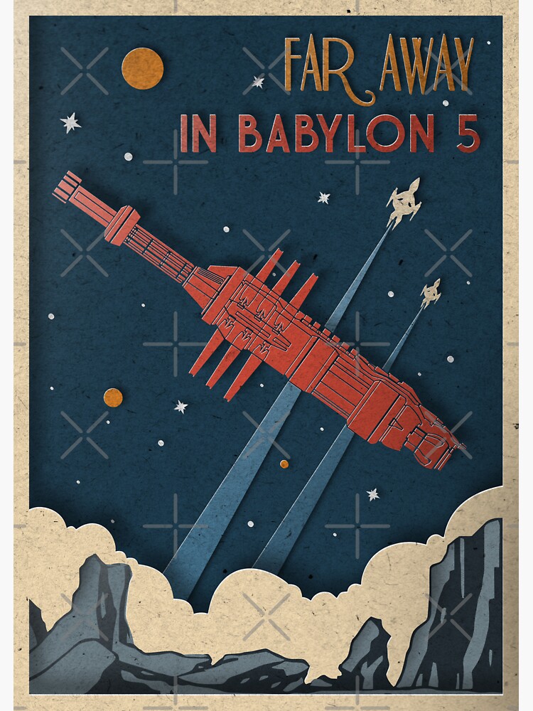 "Babylon 5. Paper Cut" Sticker for Sale by camikaze-es | Redbubble