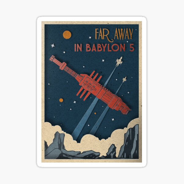 "Babylon 5. Paper Cut" Sticker for Sale by camikaze-es | Redbubble