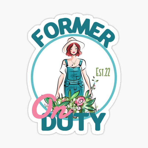 "FORMER ON DUTY" Sticker for Sale by GAADesignz | Redbubble