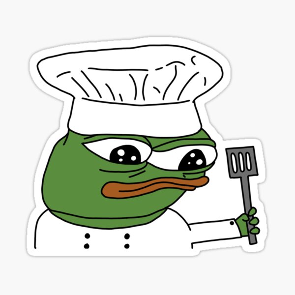 "Peepo chef" Sticker for Sale by YeoDesign | Redbubble