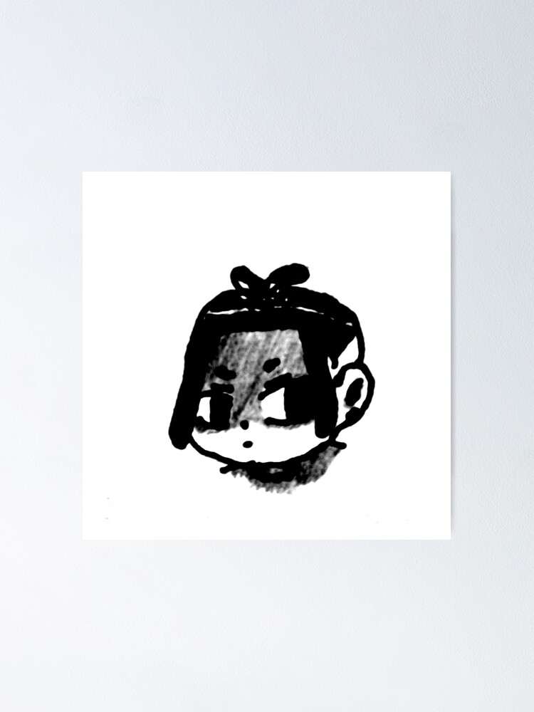 "Chibi man bun with twists" Poster for Sale by Cesardyart | Redbubble
