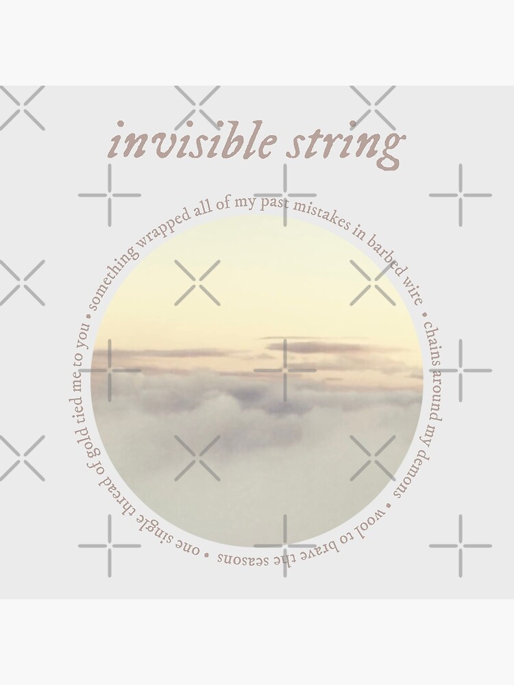 "folklore - invisible string" Poster for Sale by estheticalrh | Redbubble