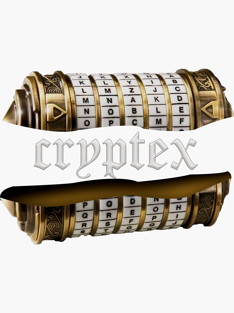 "cryptex da vinci code" Sticker for Sale by Zeghadishop | Redbubble