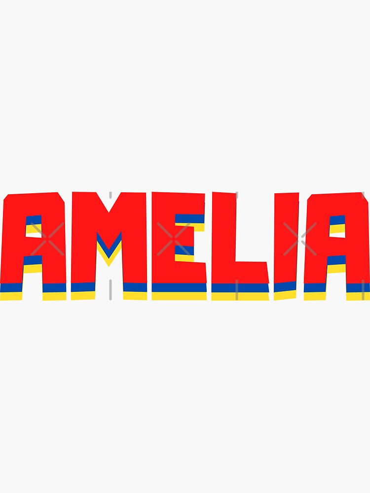 "Amelia" Sticker for Sale by Kretgach | Redbubble