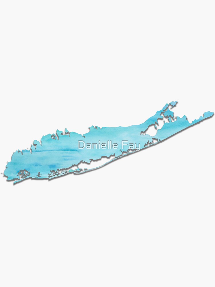 "Long Island" Sticker for Sale by doodlesbydani | Redbubble