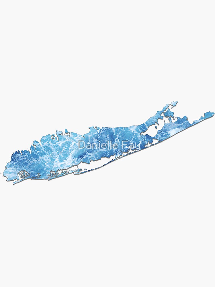 "Long Island" Sticker for Sale by doodlesbydani | Redbubble