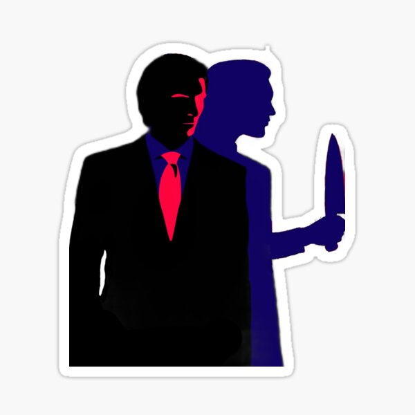 "american psycho" Sticker for Sale by kahskie | Redbubble