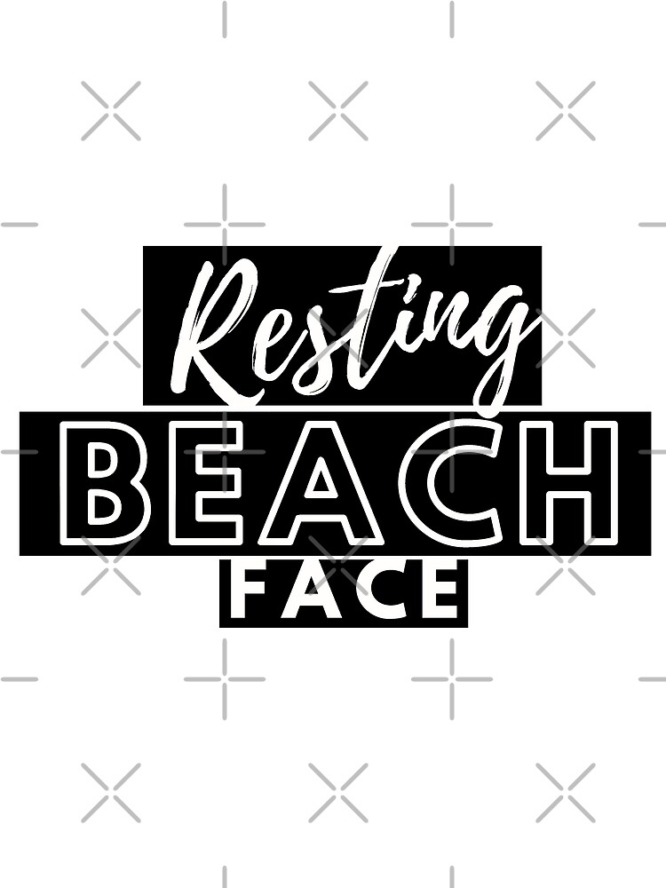 "Resting Beach Face" Poster for Sale by Jlee-studioone | Redbubble