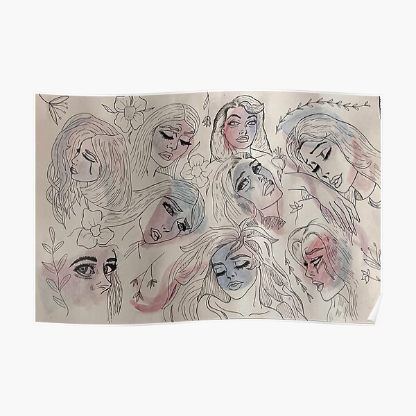 "blobs of emotion" Poster for Sale by isaartthing | Redbubble