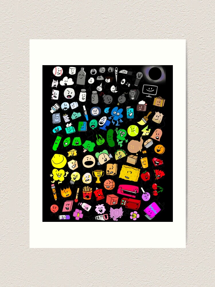 "BFDI Inanimate Insanity All Characters (Transparent) Classic " Art ...