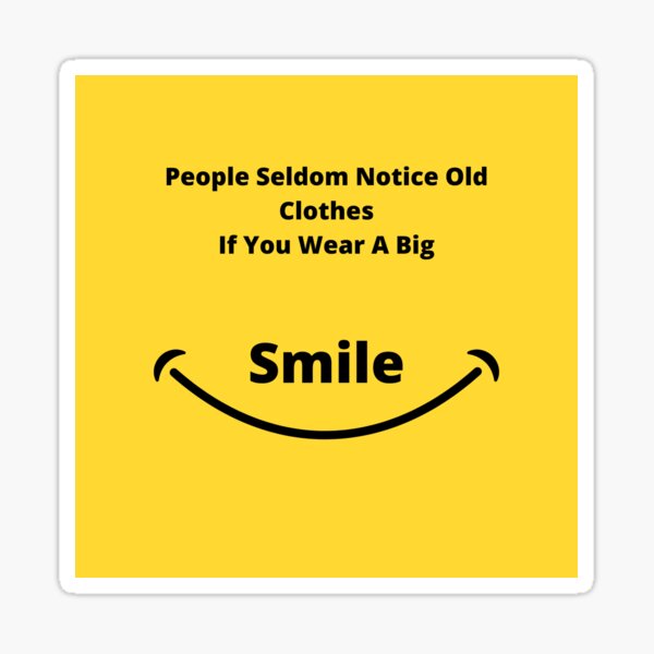 "Wear A Big Smile" Sticker for Sale by henryobinna | Redbubble