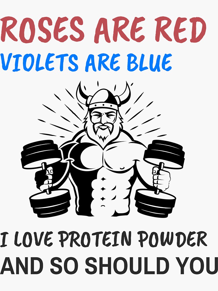 "Protein powder" Sticker for Sale by Lovro-Nad22 | Redbubble