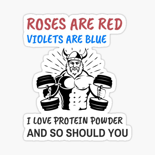 "Protein powder" Sticker for Sale by Lovro-Nad22 | Redbubble