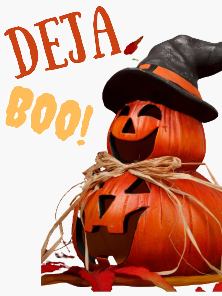 "Deja Boo T-Shirt" Sticker for Sale by vickywyte | Redbubble