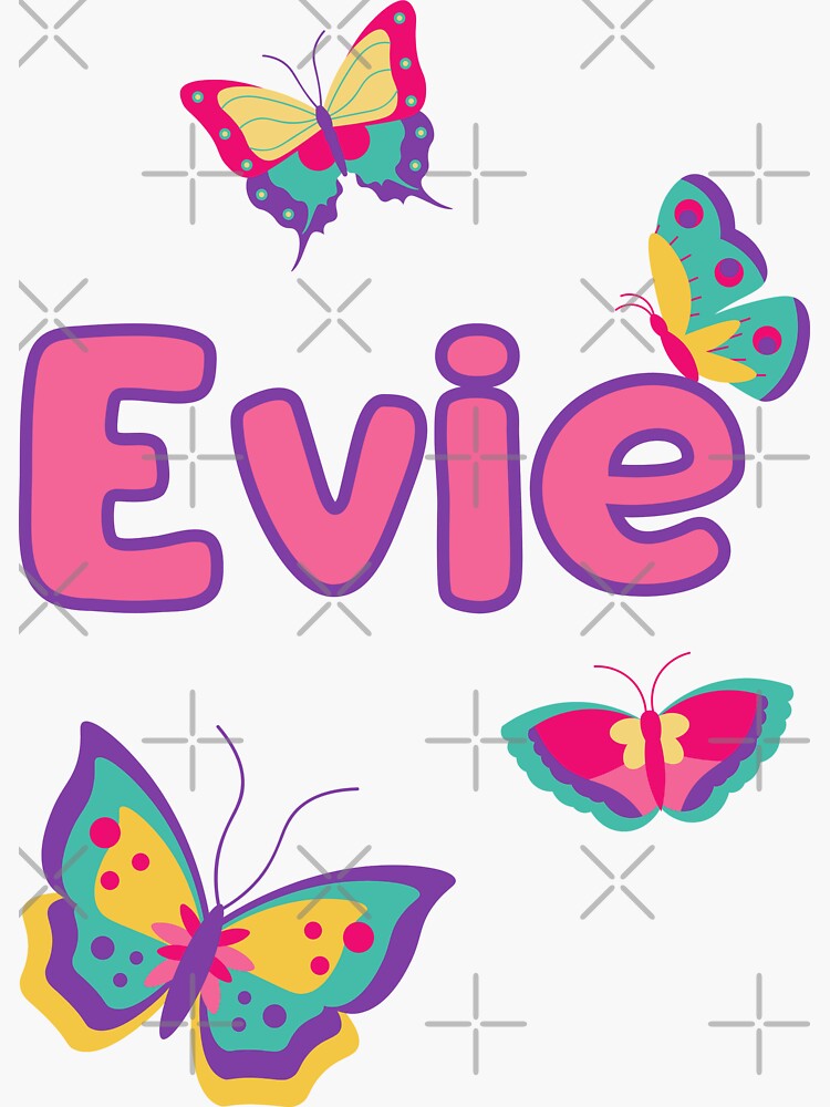 "Evie name " Sticker for Sale by Lana2022 | Redbubble
