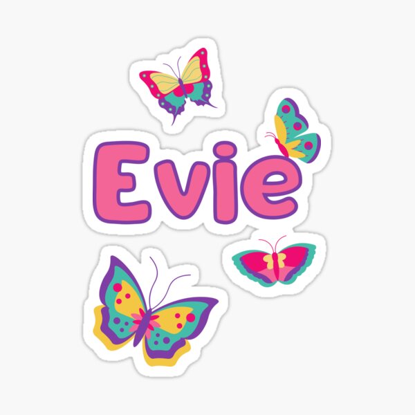 "Evie name " Sticker for Sale by Lana2022 | Redbubble