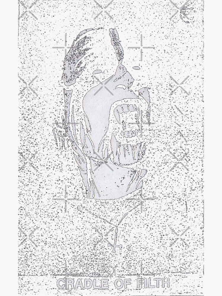 "UK black metal cradle of filth" Sticker for Sale by Gonnarain | Redbubble