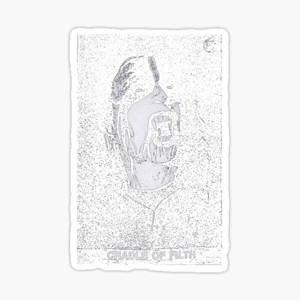 "UK black metal cradle of filth" Sticker for Sale by Gonnarain | Redbubble