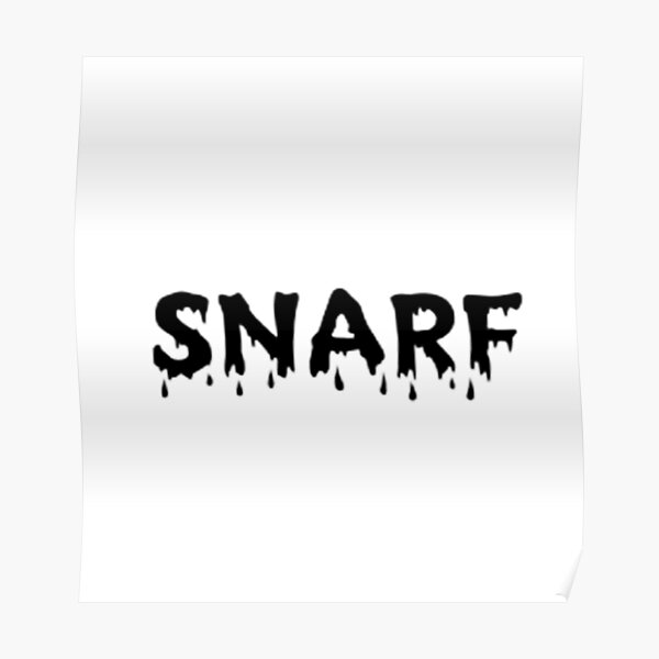 "SNARF STICKERS" Poster for Sale by suzienz | Redbubble