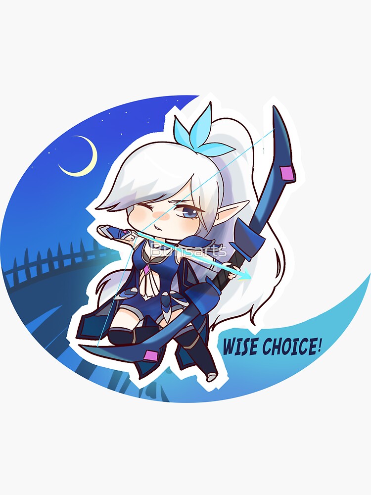"Mobile Legends Miya [Chibi]" Sticker by Bunsarts | Redbubble