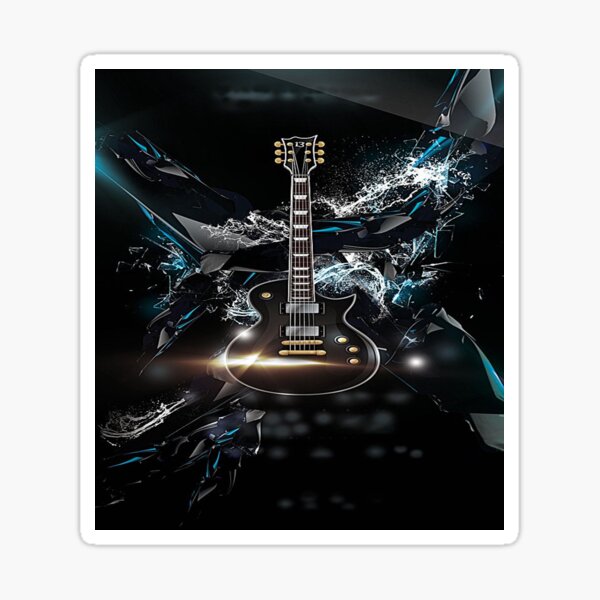 "Electric guitar" Sticker for Sale by Teixeira224 | Redbubble