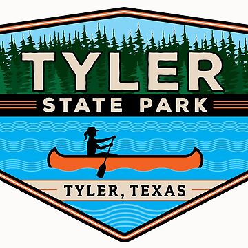 "Tyler State Park Texas Badge" Sticker for Sale by cbohlin | Redbubble