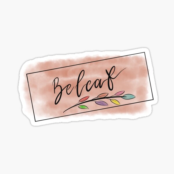 "Belief" Sticker for Sale by MZdesignss | Redbubble