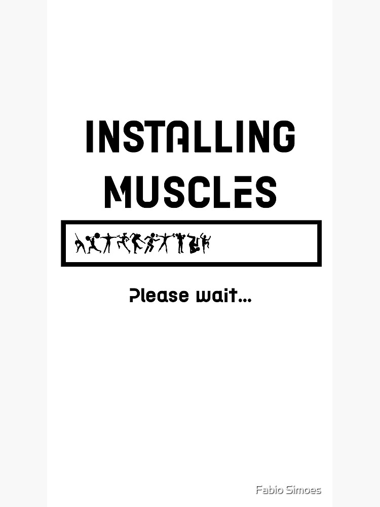 "Installing Muscles" Poster for Sale by fsimoes | Redbubble