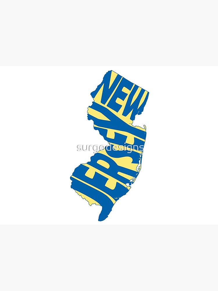"New Jersey State Word Art" Poster by surgedesigns | Redbubble