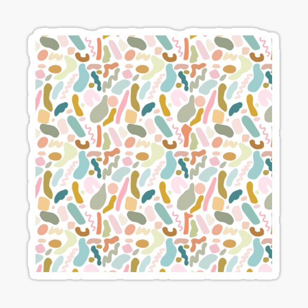 "Pastel colour abstract design " Sticker for Sale by Sanaura | Redbubble