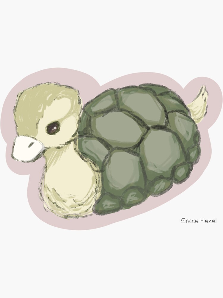 "Turtle Duck" Sticker for Sale by graciehezel | Redbubble