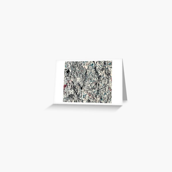 "Jackson Pollock Number 19" Greeting Card for Sale by Penelope101 ...