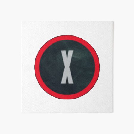 "BLACK or Red ? X file" Art Board Print by EMDP | Redbubble