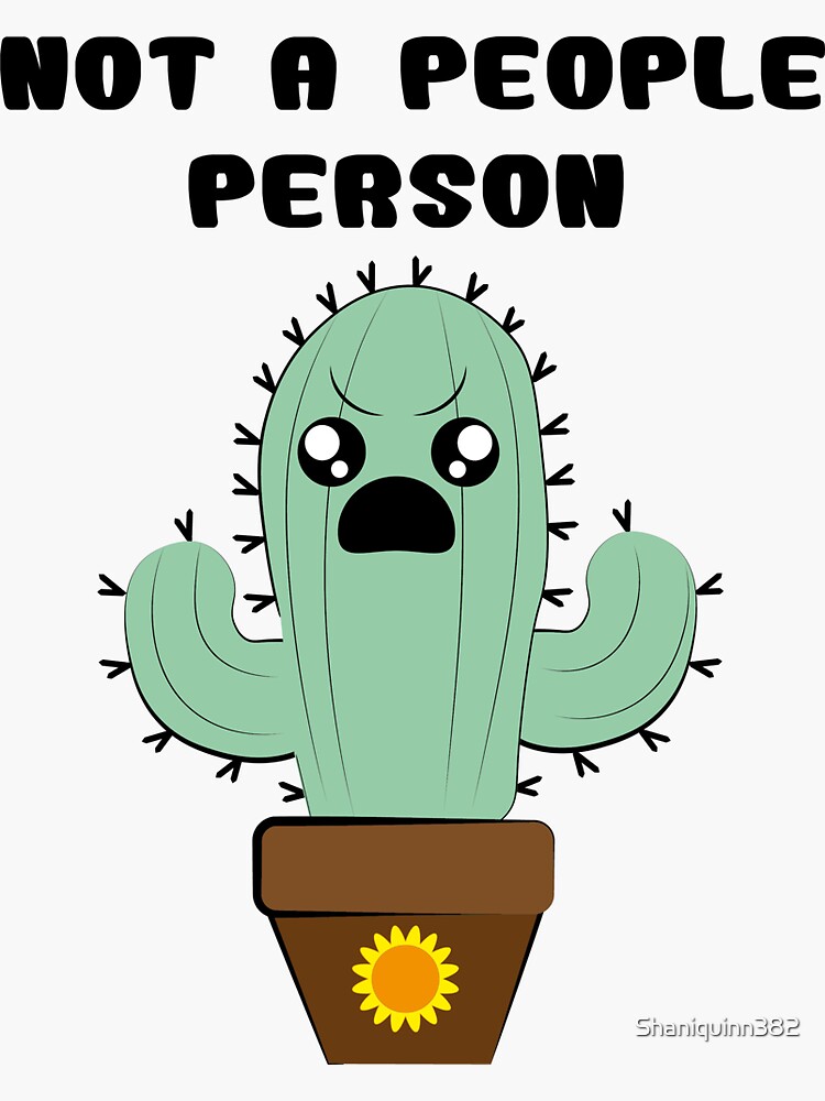 "Not a people person" Sticker for Sale by Shaniquinn382 | Redbubble